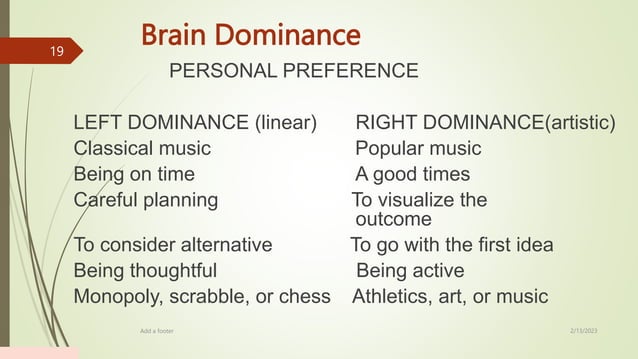 PERDEV- The Powers of the Mind.pptx | Brain and Nervous System ...