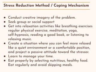 Coping with Stress in Middle and late Adolescence | PDF