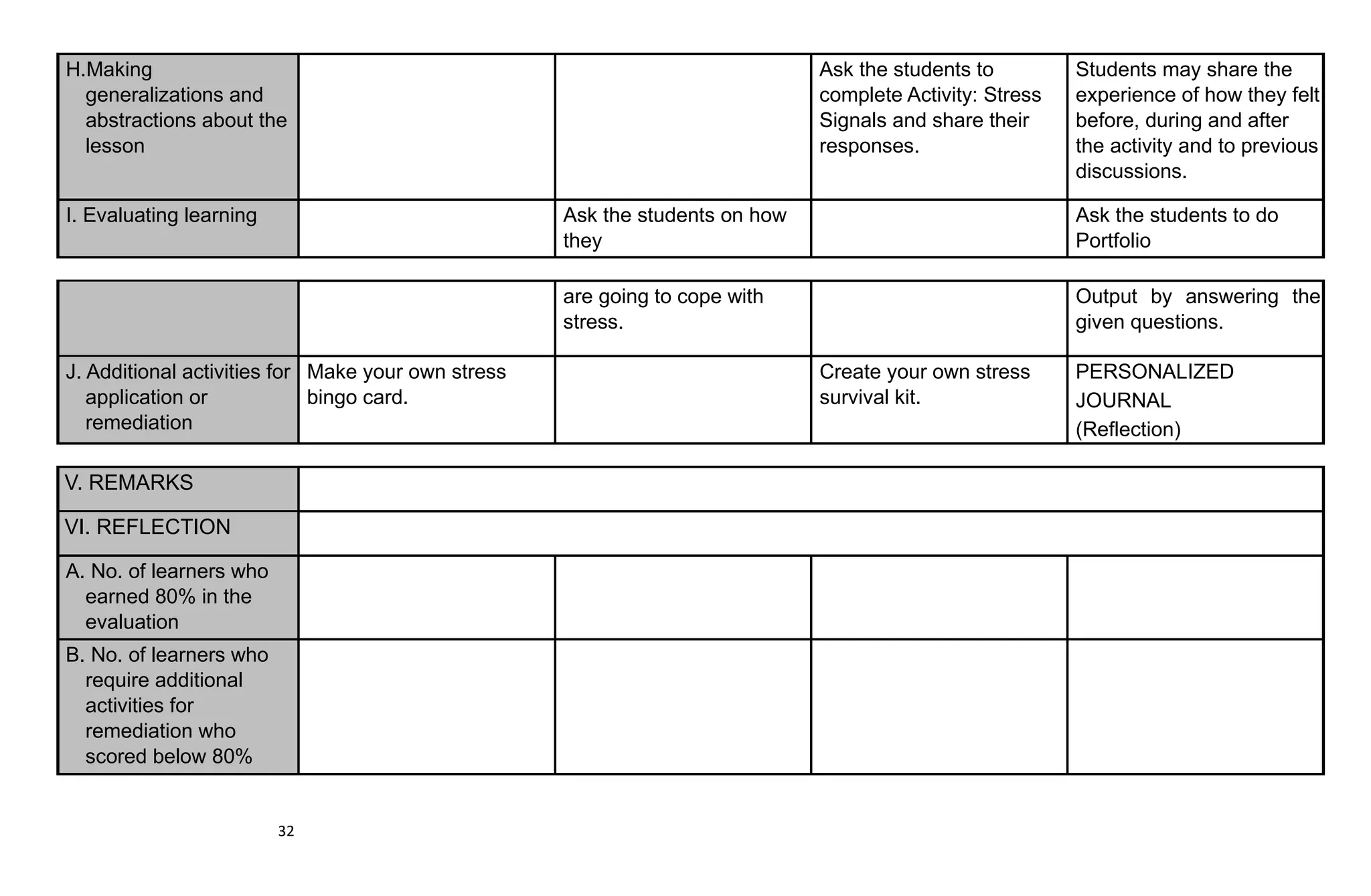 PERSONAL DEVELOPMENT LESSON PLAN COMPLETE.pdf | Educational Assessment ...
