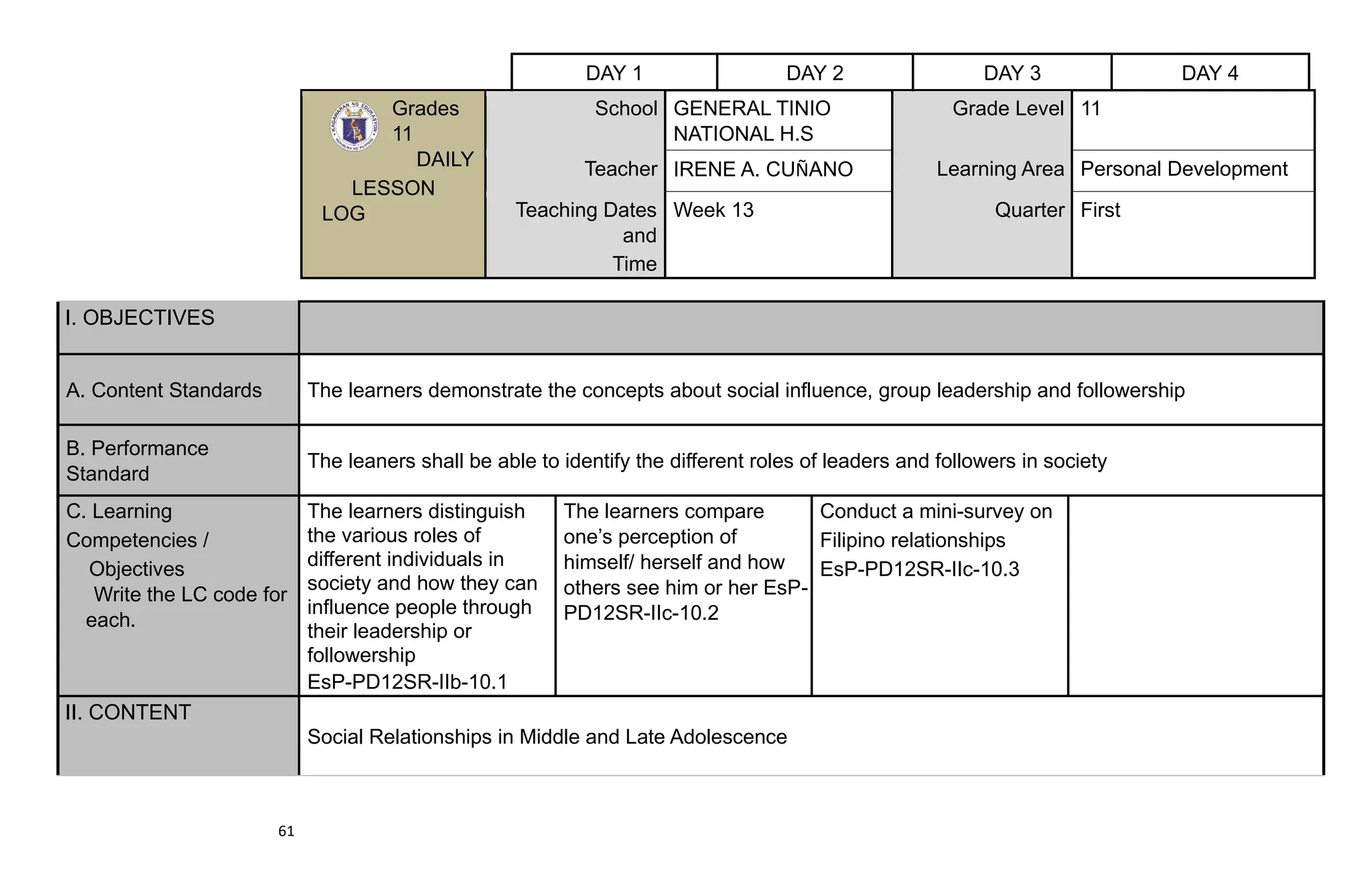 PERSONAL DEVELOPMENT LESSON PLAN COMPLETE.pdf