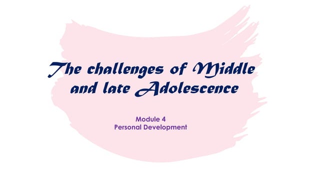 PERDEV MODULE 3 - the developmental stages | PPTX