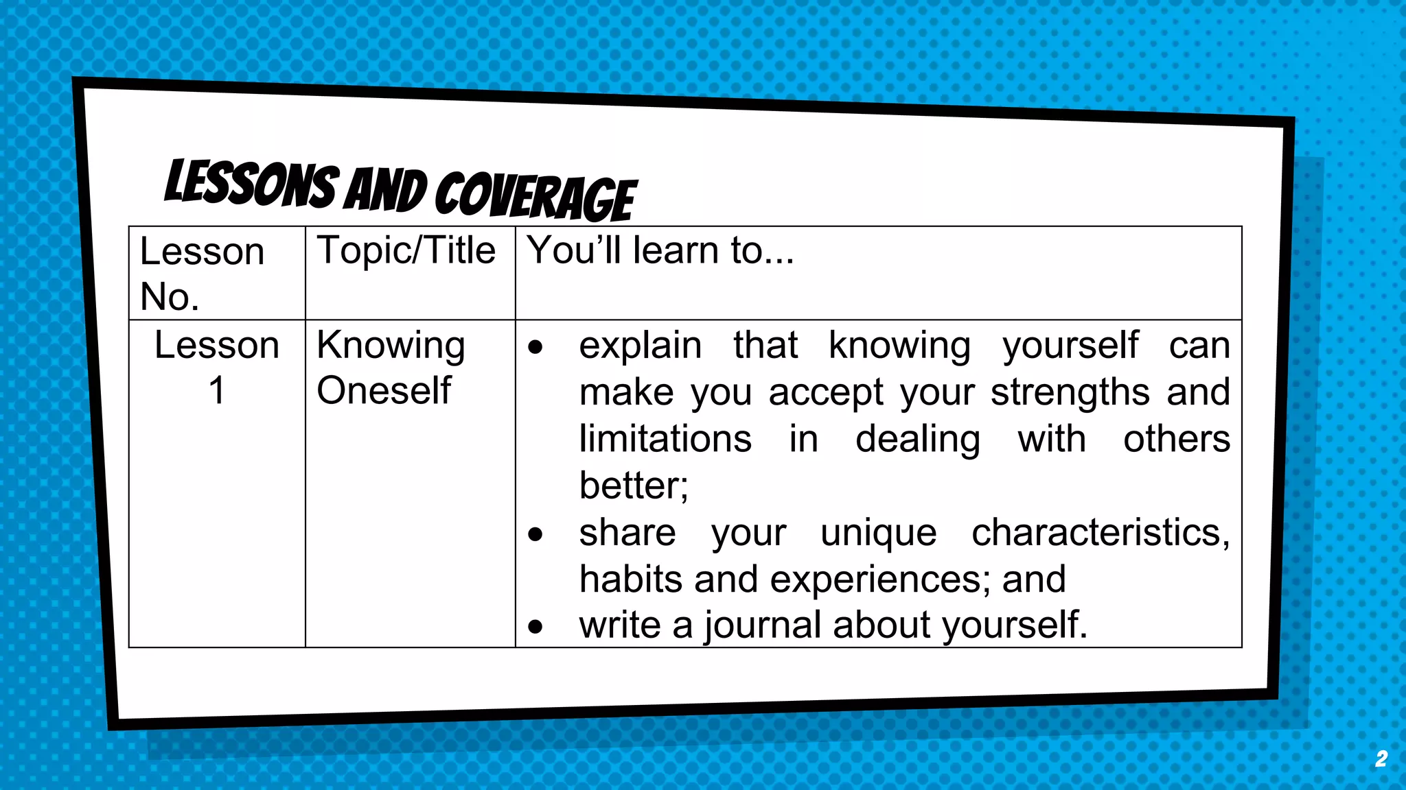 PERSONAL DEVELOPMENT | PPTX