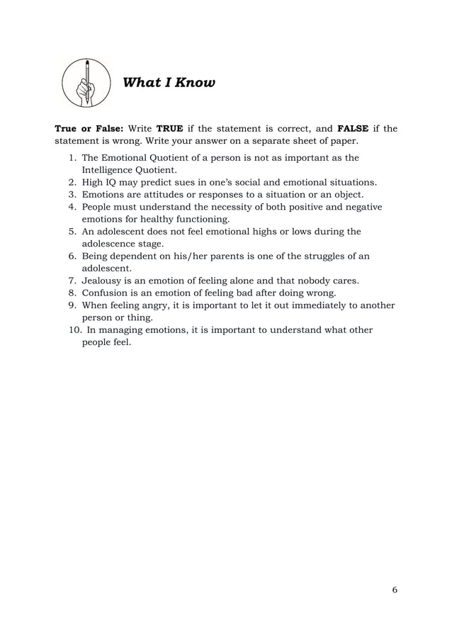 PERDEV_Q1_Mod7_Emotional Intelligence.pdf | Educational Assessment | Education