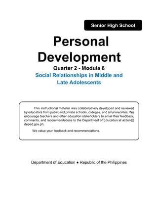 PerDev_Q2_Module-8_Social-Relationships-in-Middle-and-Late-Adolescents ...