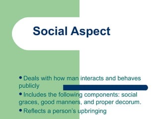 Perdev social aspect | PPT