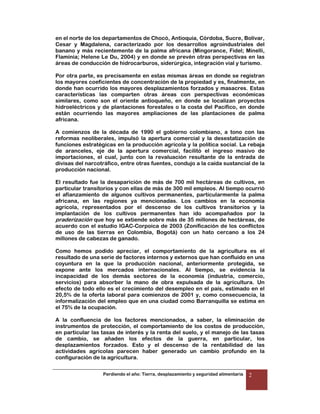 Perdiendo el año tierra desplazamiento y seguridad alimentaria EGG | PDF
