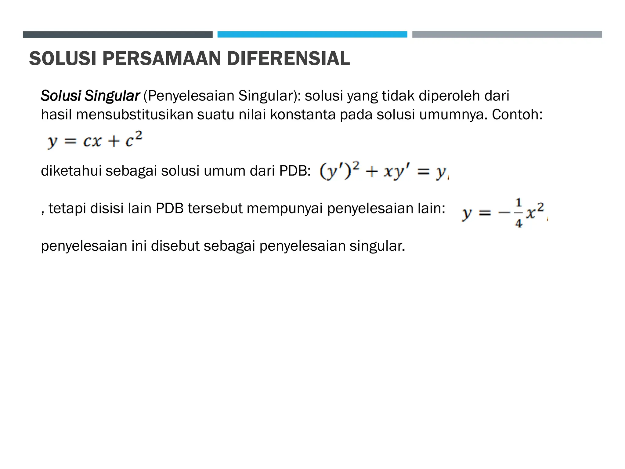 Pengenalan Matakuliah Persamaan Diferensial | PDF
