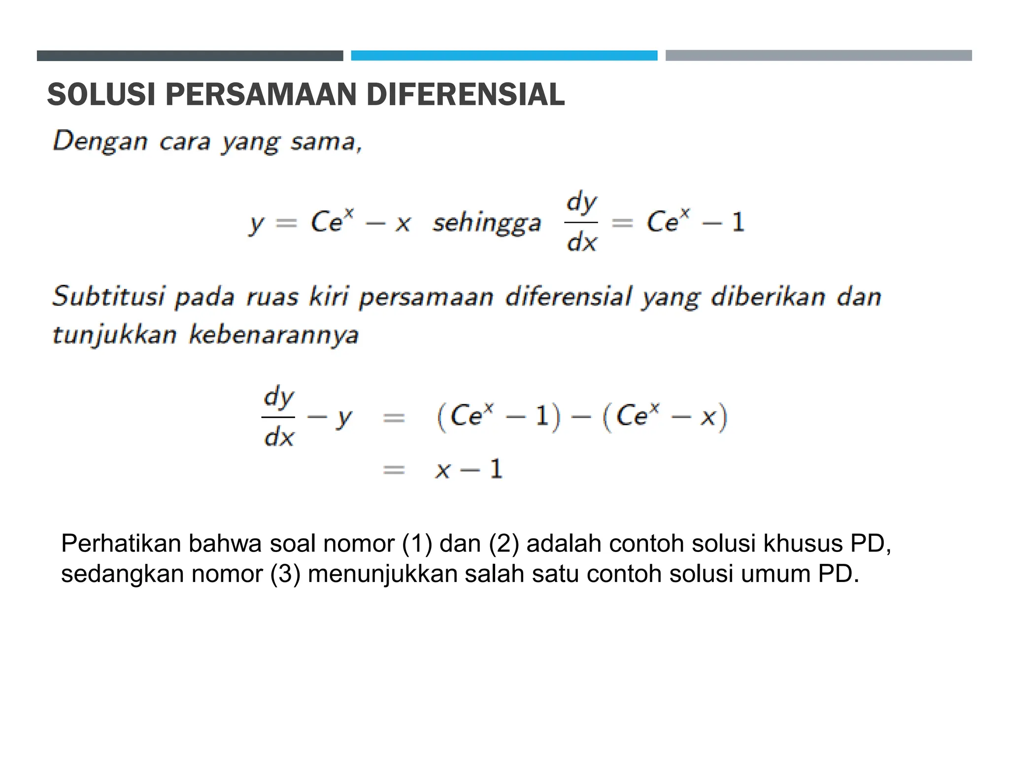Pengenalan Matakuliah Persamaan Diferensial | PDF
