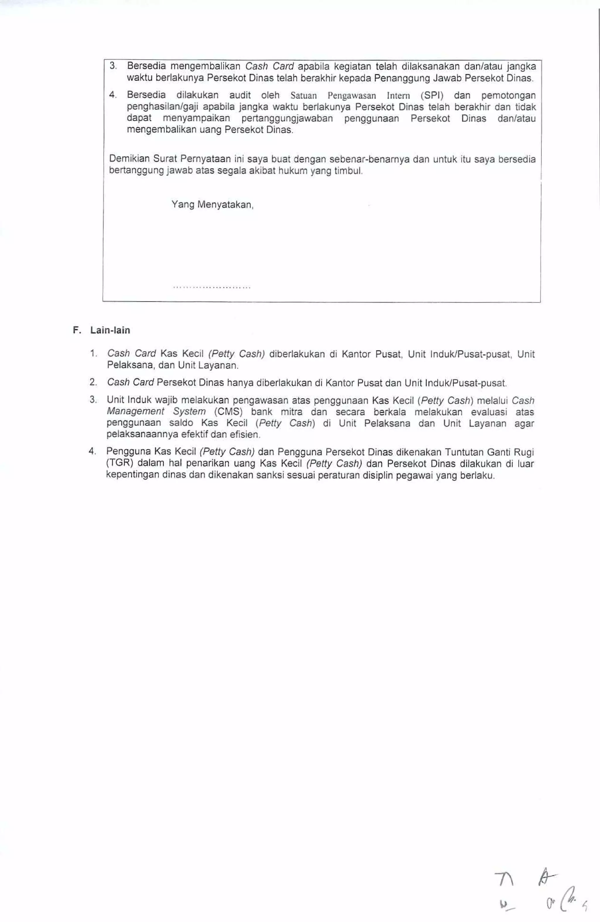 Per dir petty cash cash card | PDF