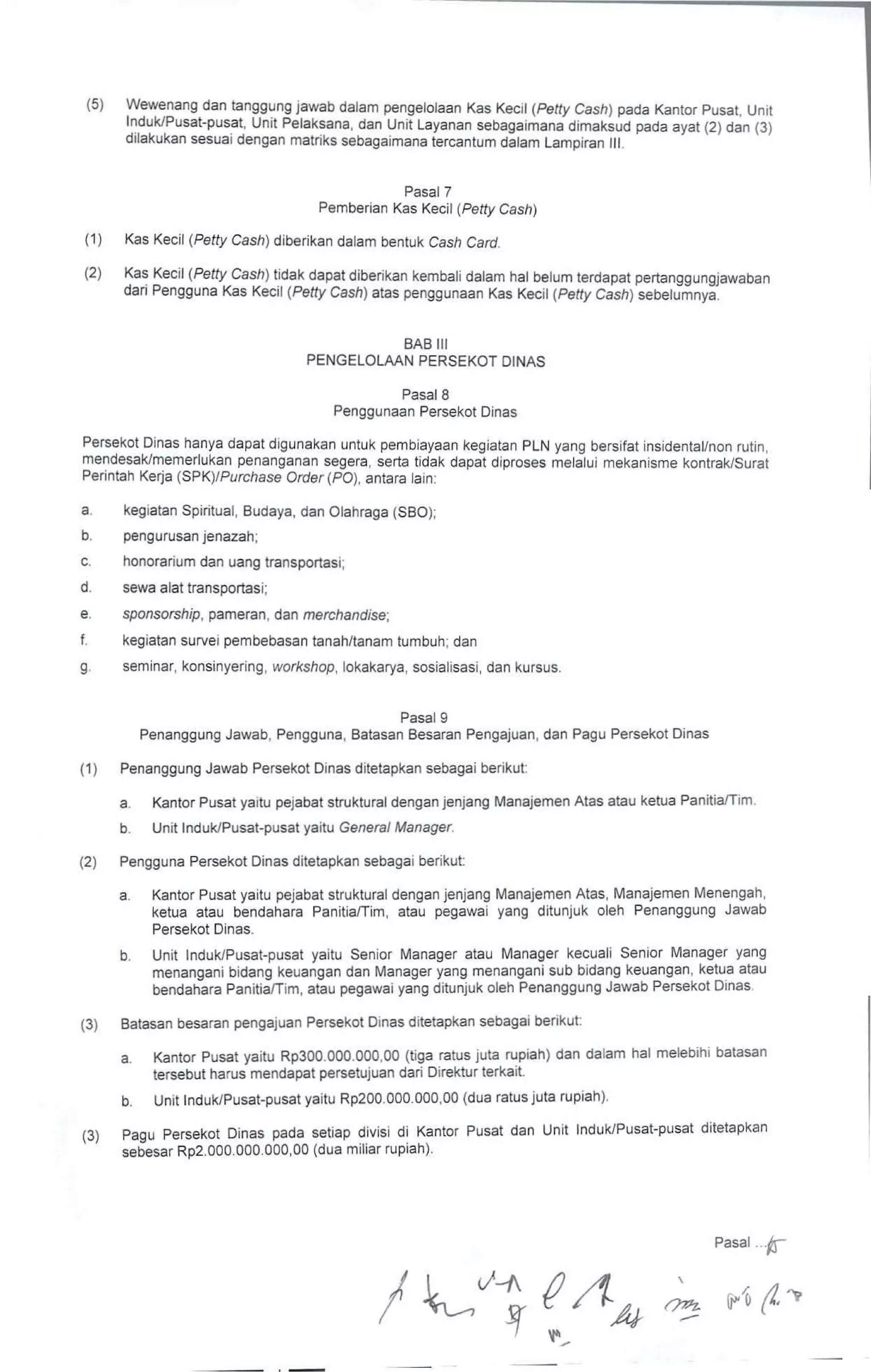 Per dir petty cash cash card | PDF