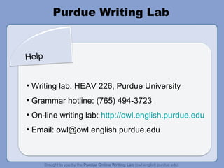 Perdue writing presentation | PPT