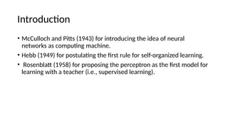 perceptron details and introduction scenario | PPTX | Artificial ...