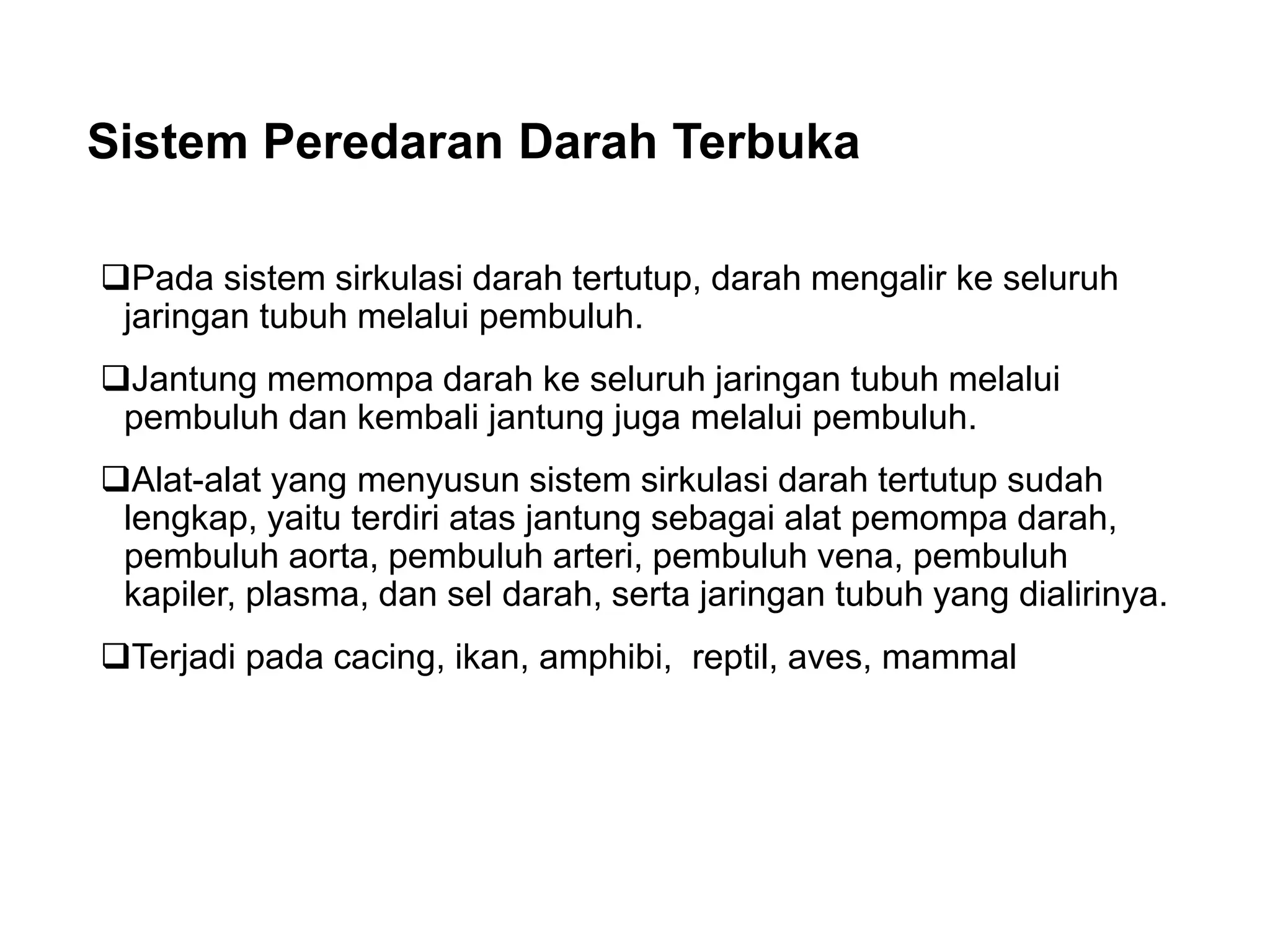 Sistem Peredaran darah kelas 8 merdeka belajar | PPT