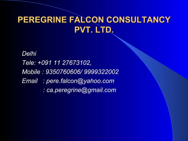 Peregrine Falcon | PPT