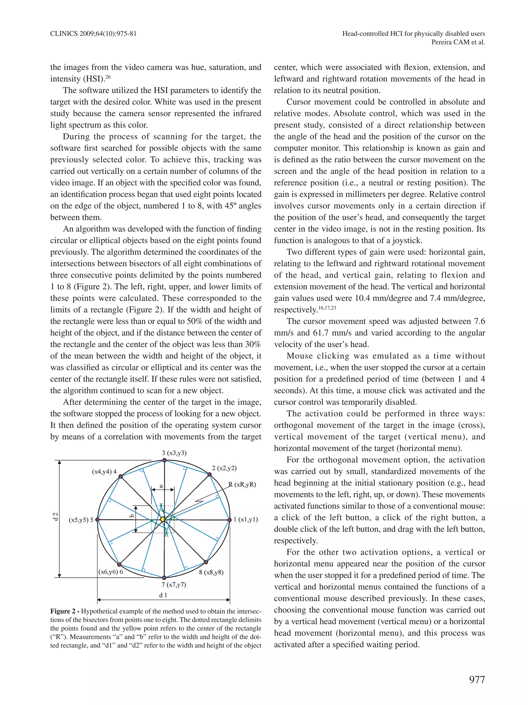 Development and evaluation of a head-controlled human-computer interface with mouse-like ...