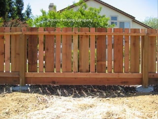 Pereira Fencing - Picket Fence Samples | PDF