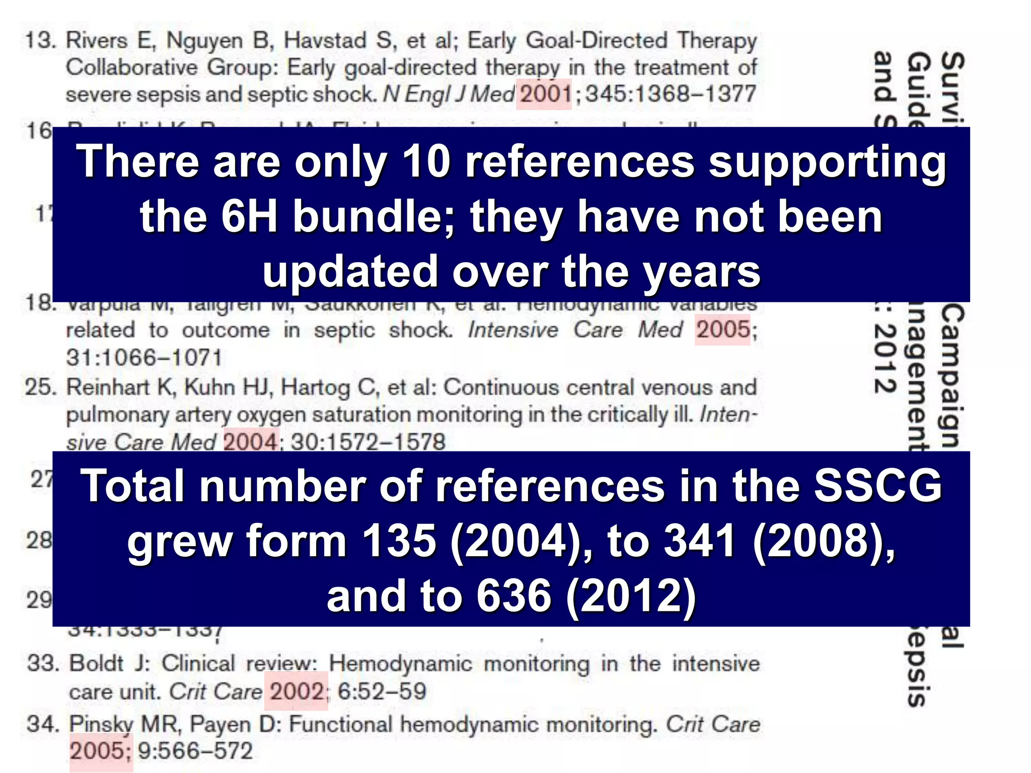 Resuscitation from Severe Sepsis: do we need care bundles? | PPTX