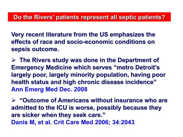 Resuscitation from Severe Sepsis: do we need care bundles? | PPTX ...