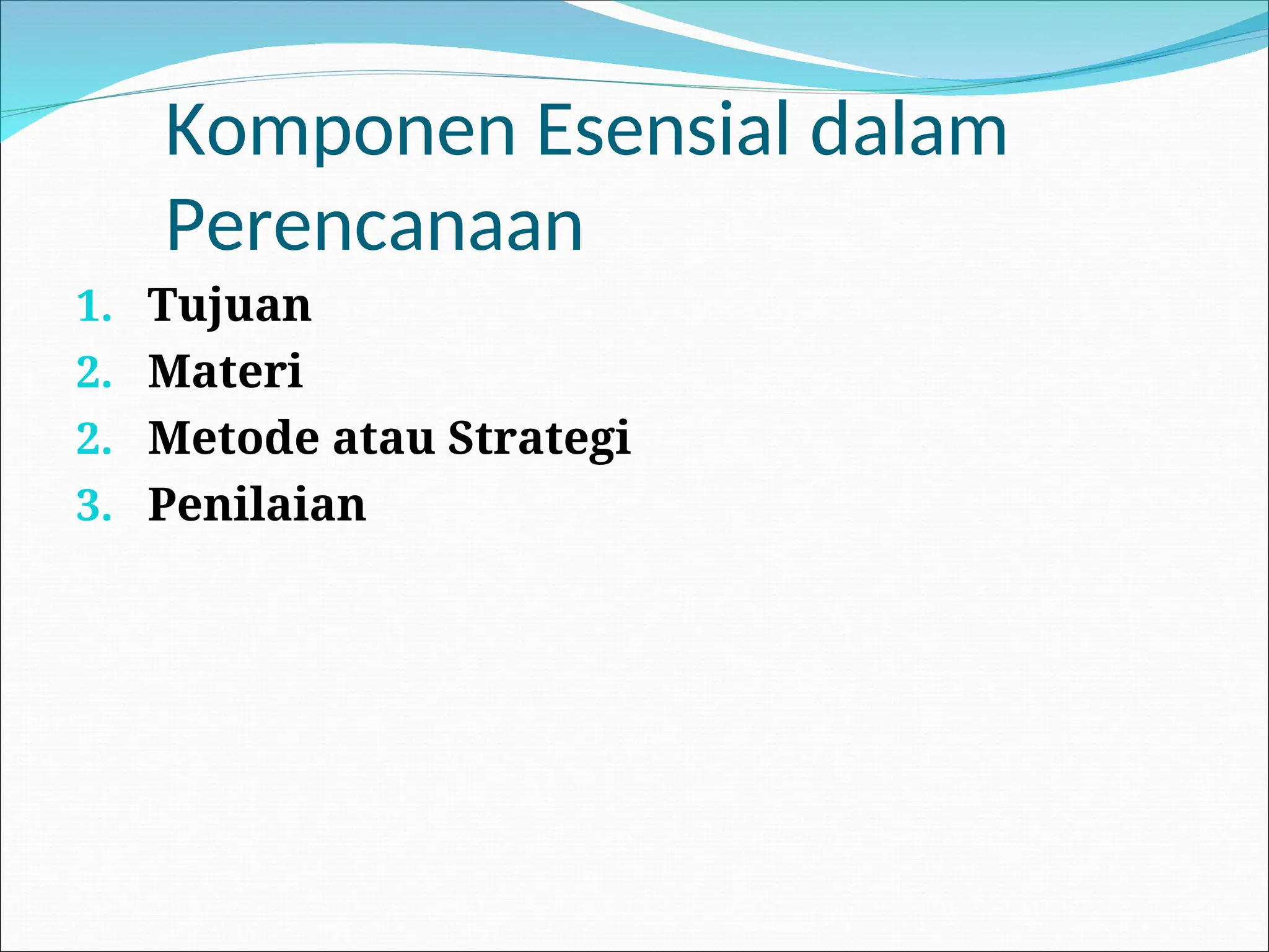 Perencanaan pembelajaran pertemuan 1 konsep dasar perencanaan ...