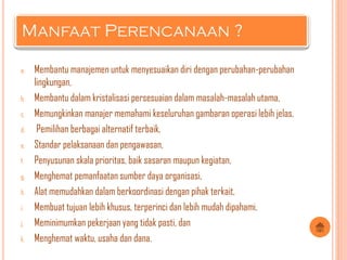 Perencanaan dalam Fungsi Manajemen | PPTX