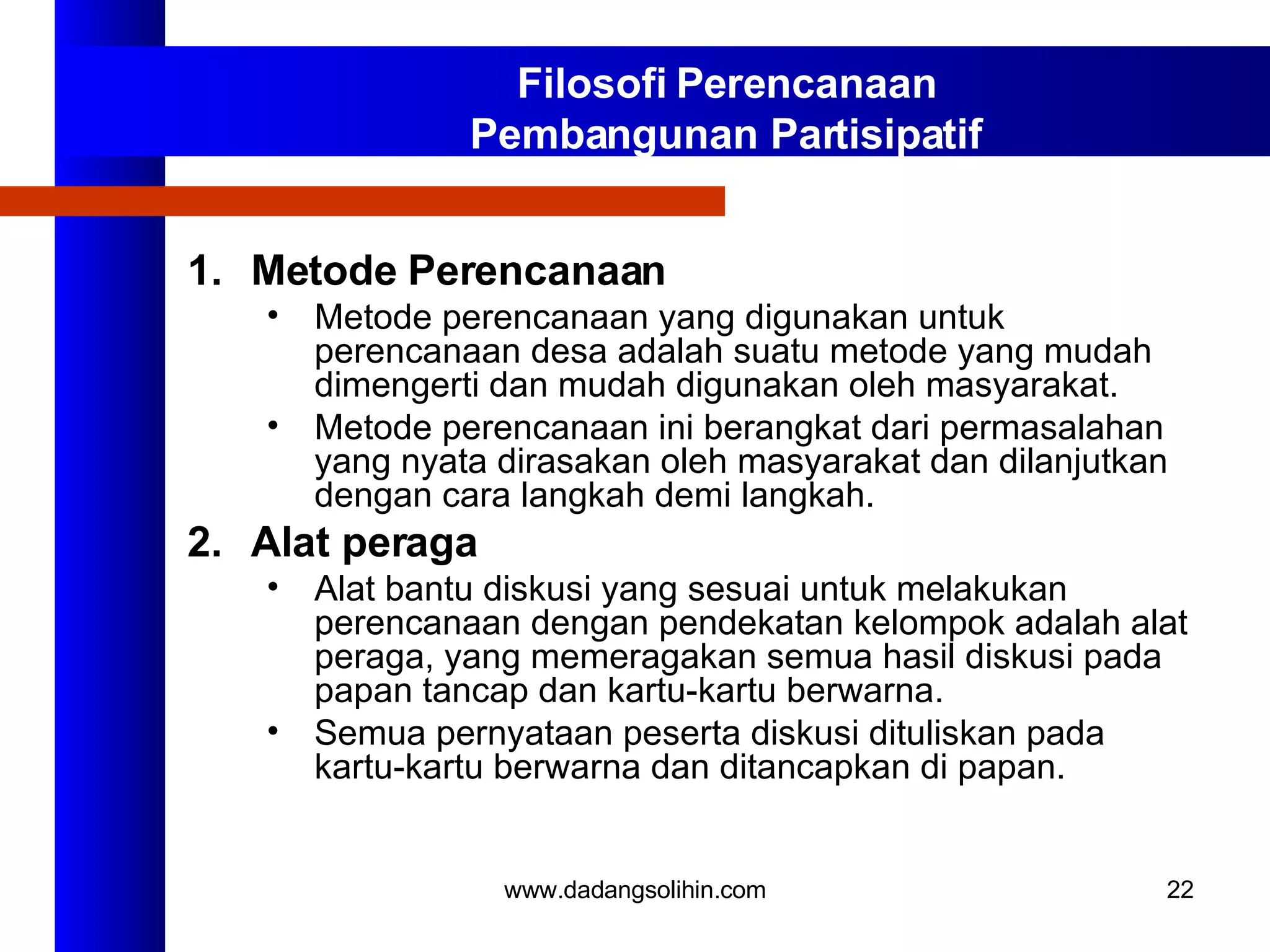 Perencanaan Pembangunan Partisipatif | PPT