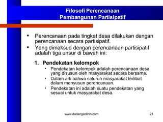 Perencanaan Pembangunan Partisipatif | PPT