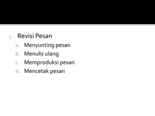 Perencanaan pesan bisnis | PPTX