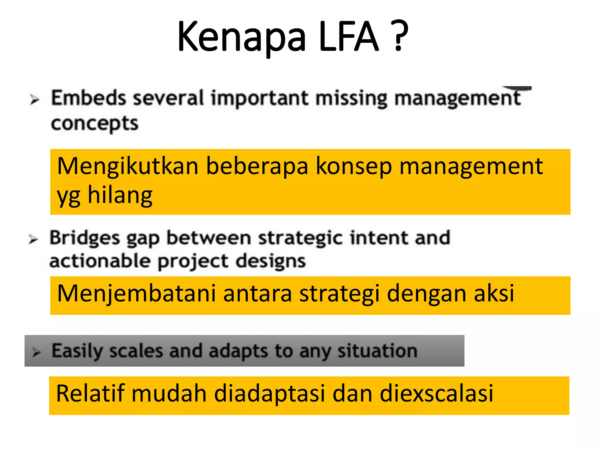 Perencanaan strategik-dengan-lfa | PDF