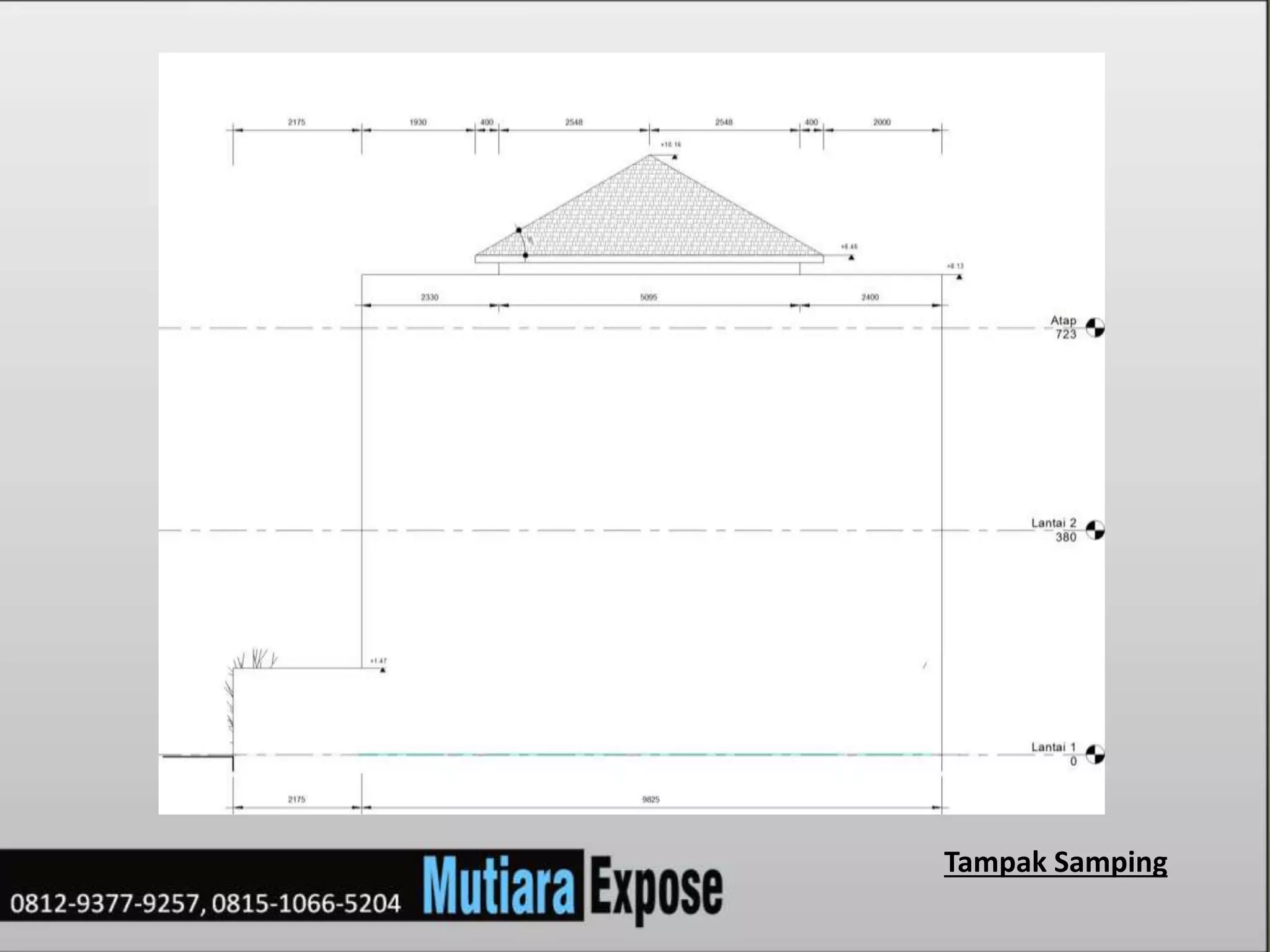 Perencanaan 3d $ 2d rumah 8x12 meter persegi | PPTX