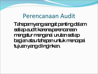 Perencanaan Audit | PPT