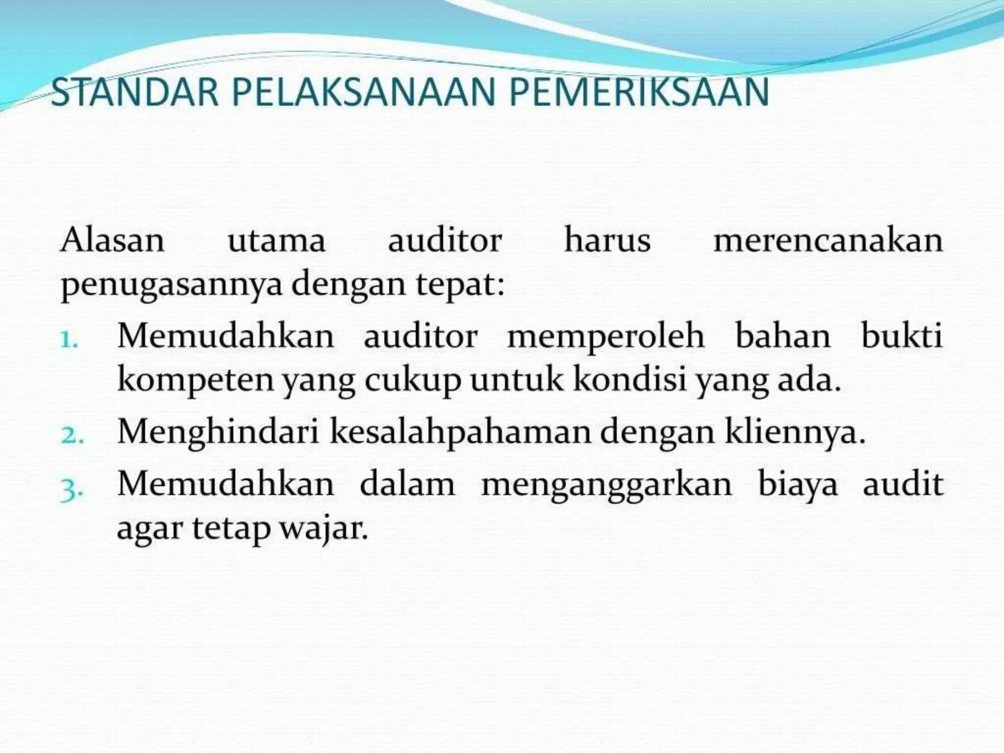 PERENCANAAN AUDIT suatu konsep penjelasan auditor | PPT