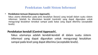Perencanaan Audit Keamanan Sistem Informasi | PPTX