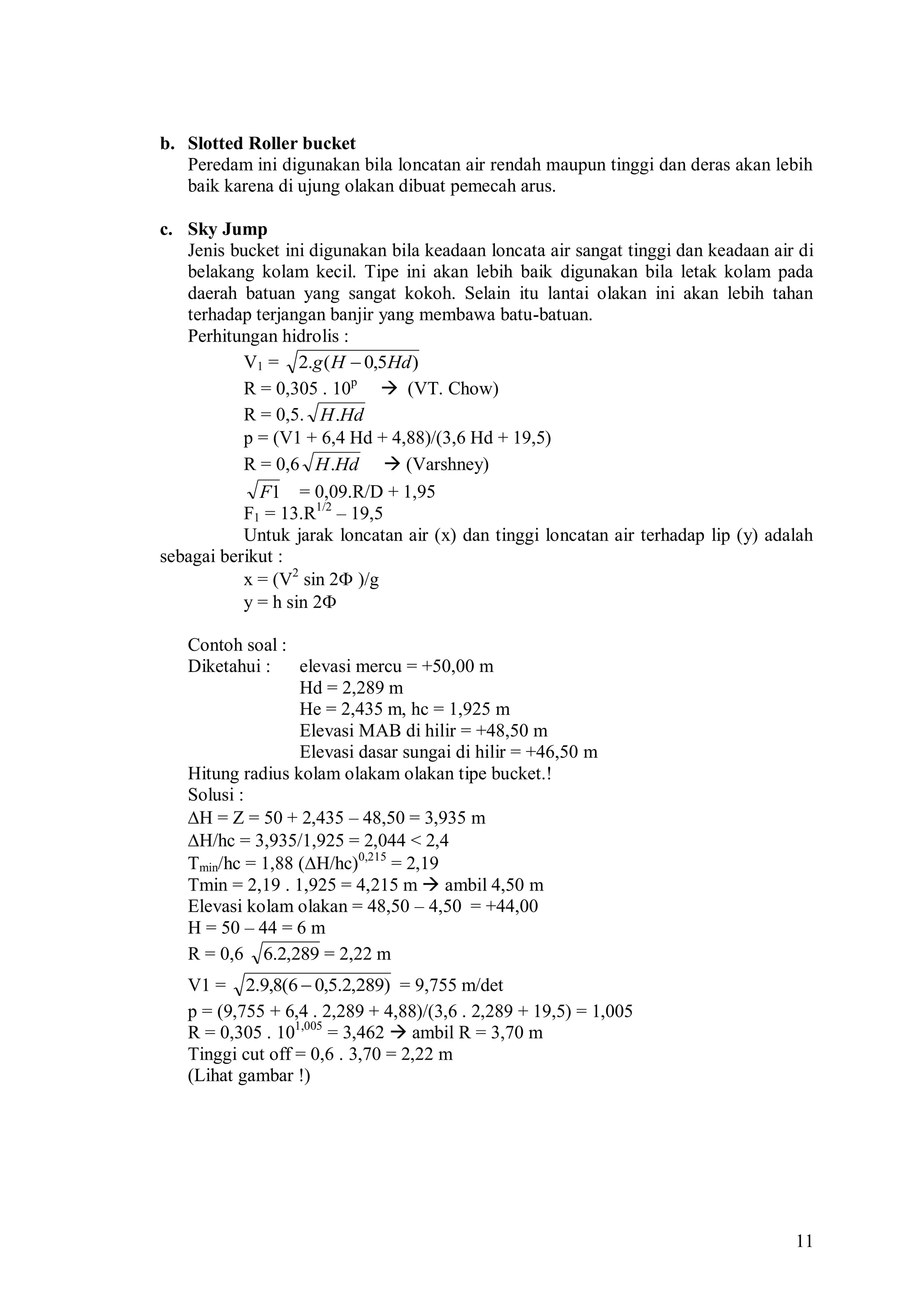 Perencanaan bendung | PDF