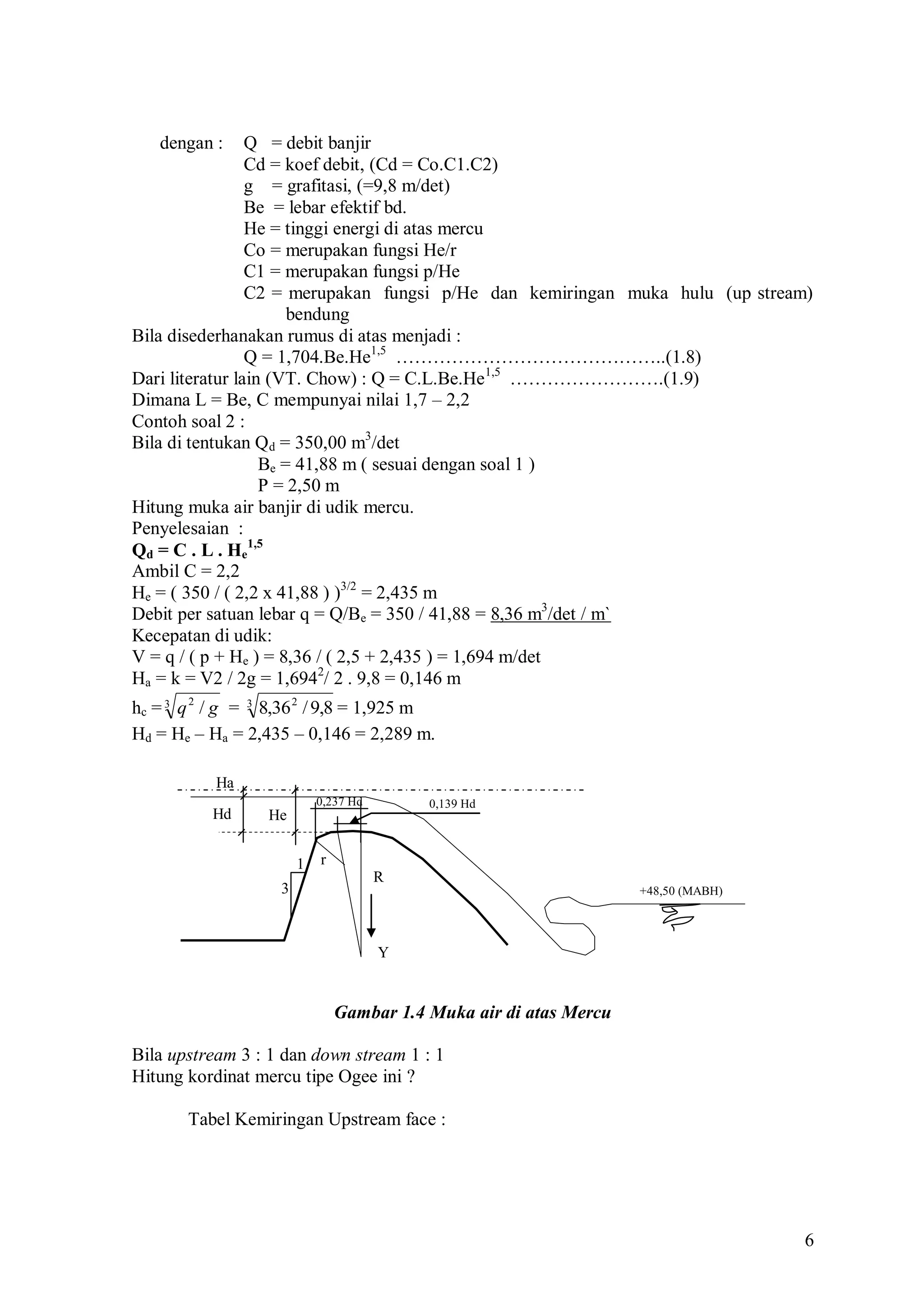 Perencanaan bendung | PDF