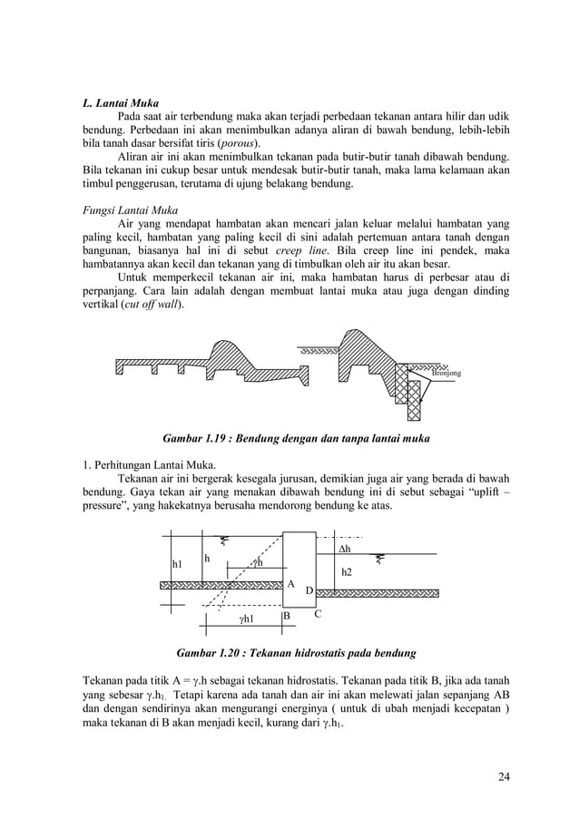 Perencanaan bendung | PDF