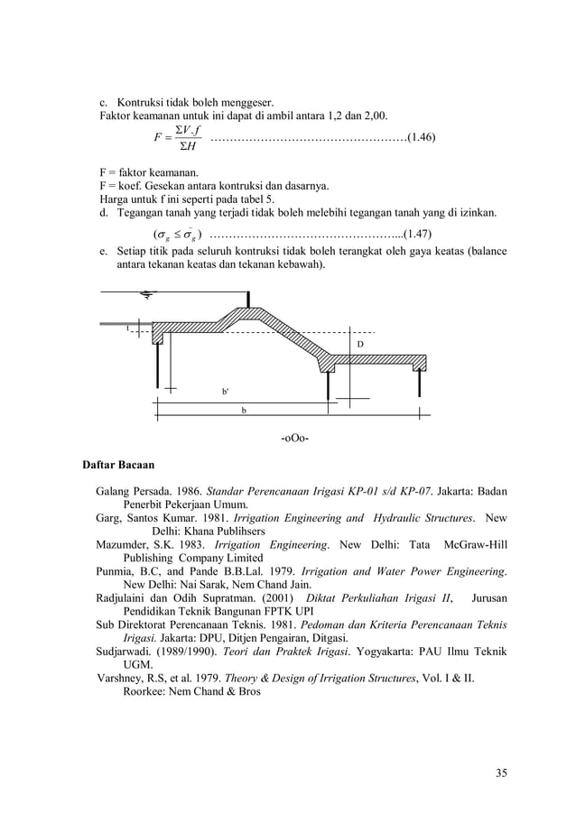 Perencanaan bendung | PDF
