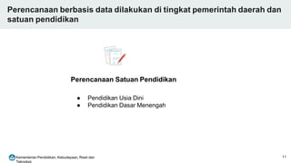 Perencanaan Berbasis Data Satuan Pendidikanen | PPTX