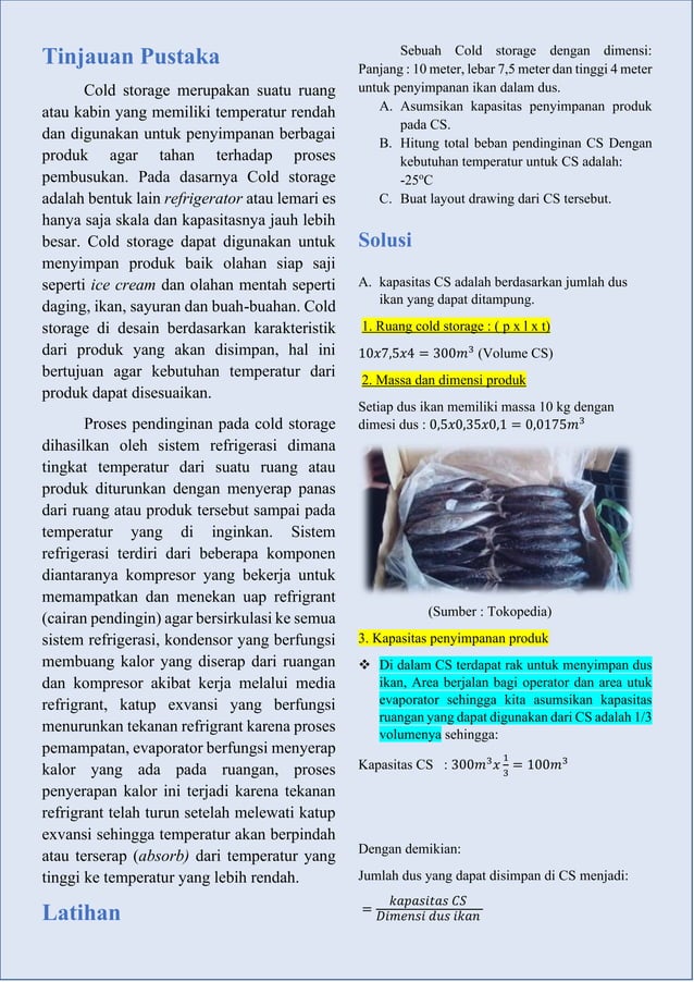 Cold Storage Design | PDF