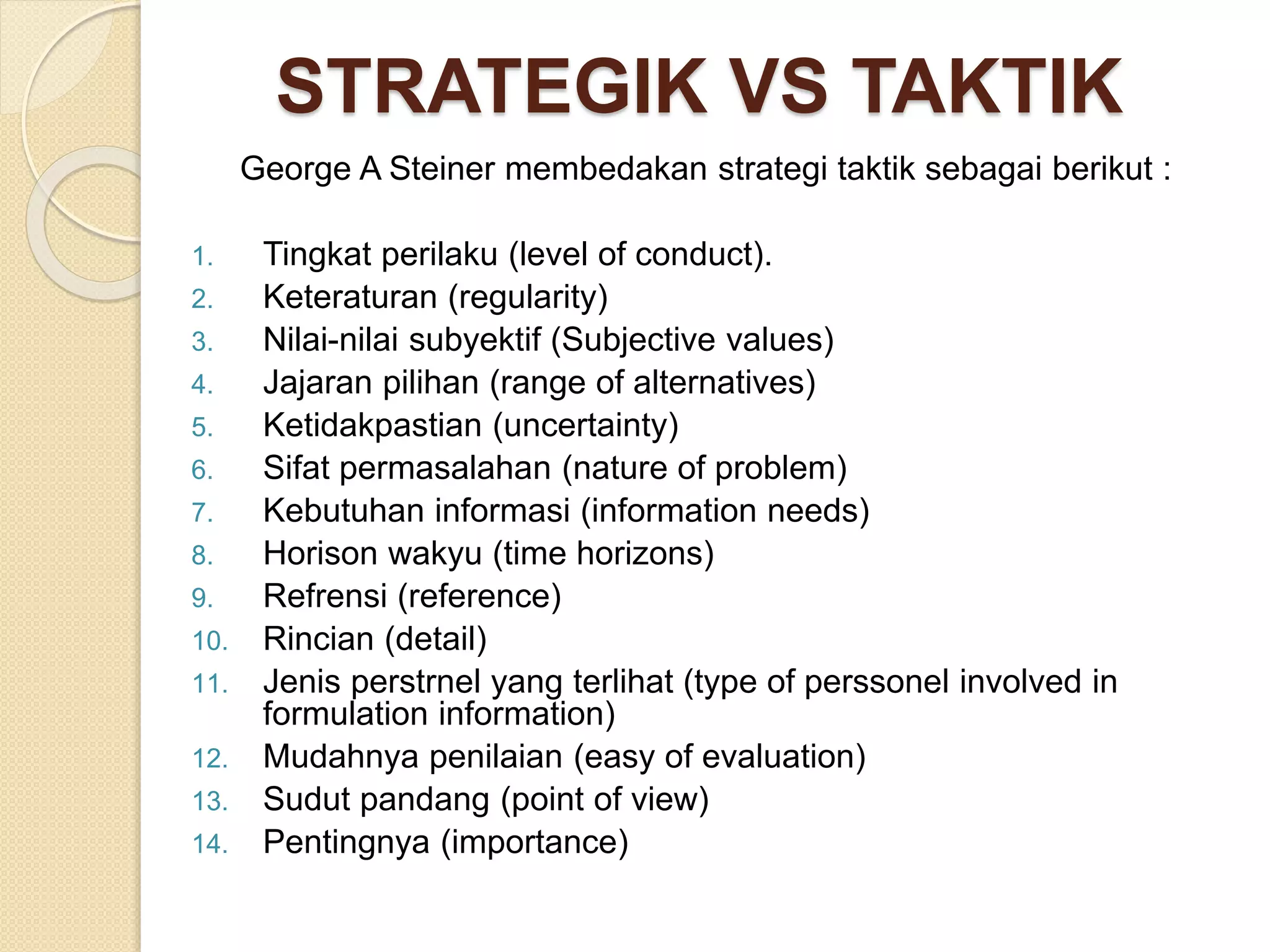 Perencanaan dan manajemen strategik | PPTX