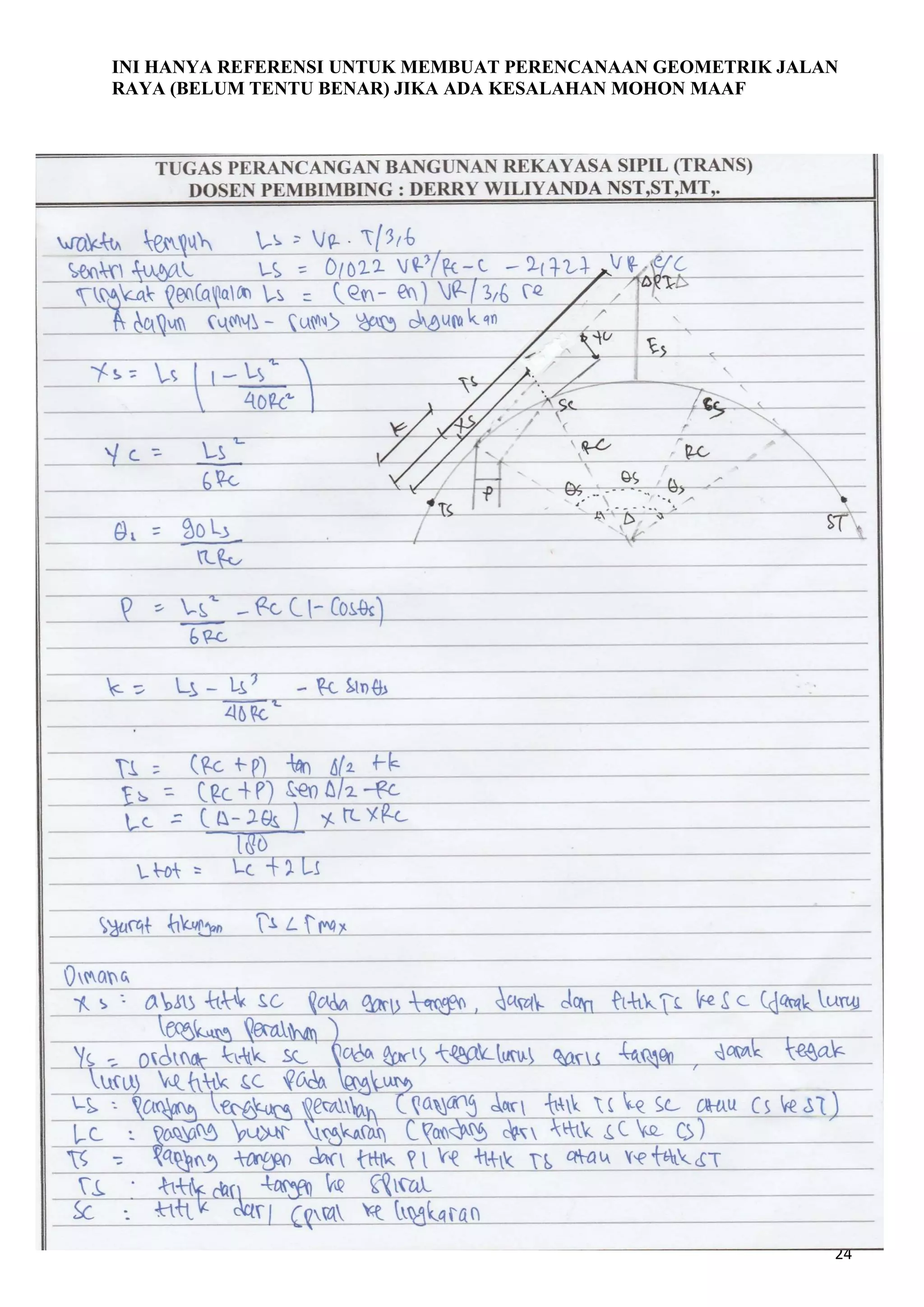 Perencanaan geometrik jalan raya | PDF