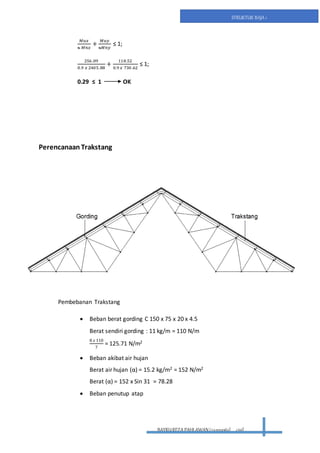 Perencanaan gording Baja | DOCX