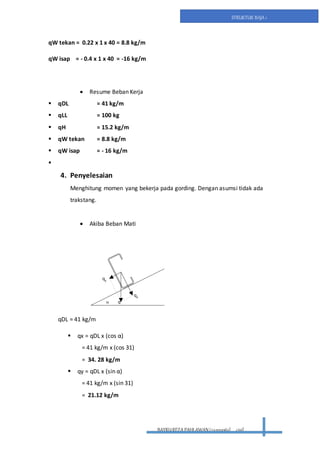 Perencanaan gording Baja | DOCX