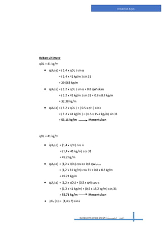 Perencanaan gording Baja | DOCX