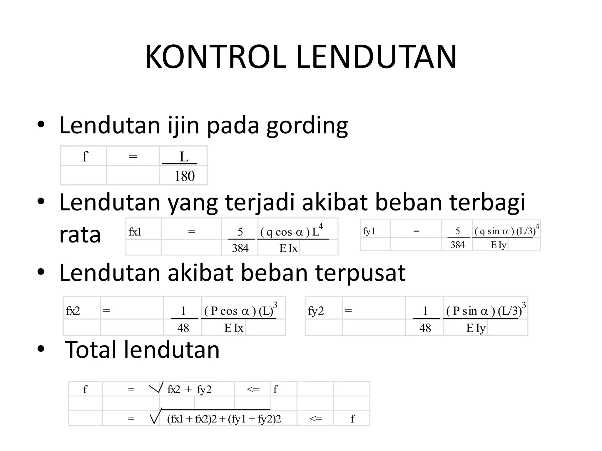 Perencanaan gording dan penggantung | PPTX
