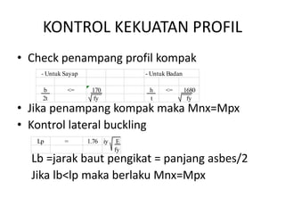 Perencanaan gording dan penggantung | PPTX
