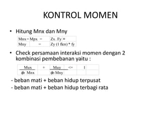 Perencanaan gording dan penggantung | PPTX