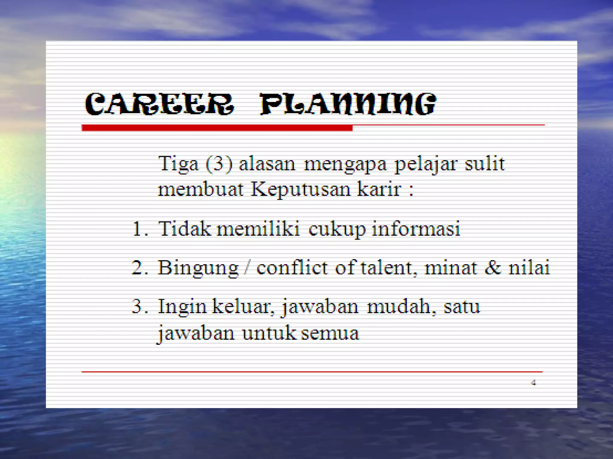 Perencanaan karir | PPT