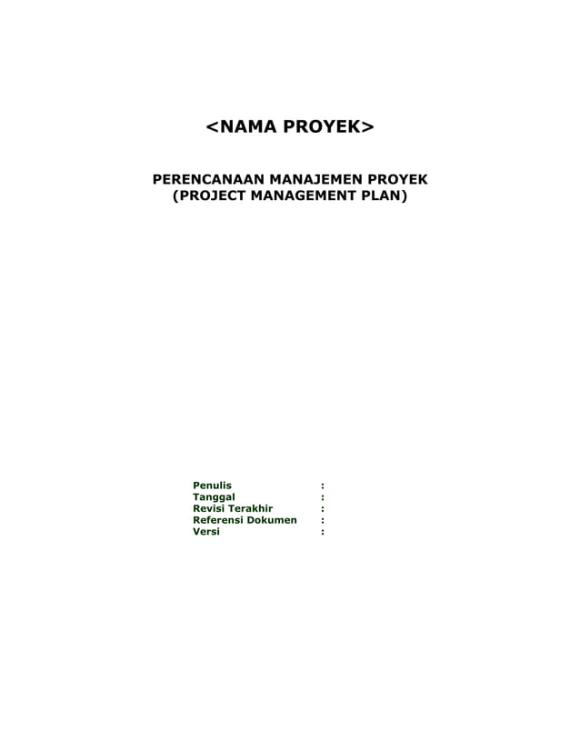 Perencanaan manajemen proyek | PDF