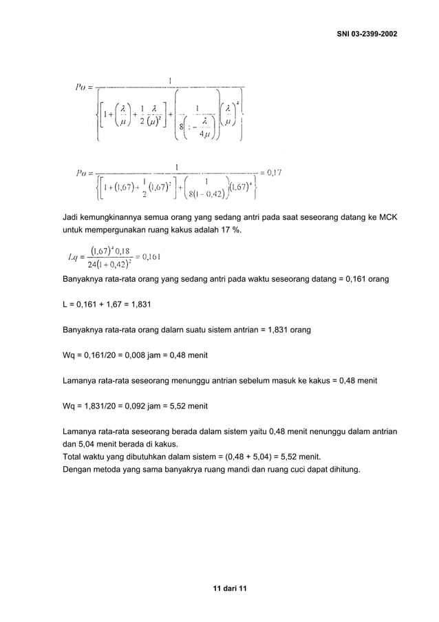 Perencanaan mck | PDF