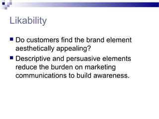 Brand Element and its association, Strategic Brand Communications | PPT ...